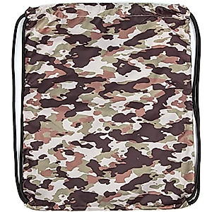 HSYA Drawstring Backpack Water Resistant String Bag with Inside & Outside Zipper Pockets Large Bag Gym Sack Unisex