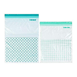 2 Sets of Ikea ISTAD Bags, Freezer Safe, Reusable Food Storage Bags and Household Storage Bags