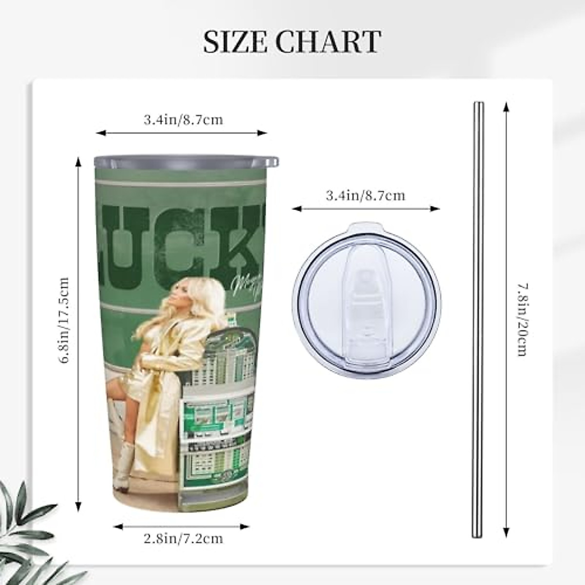 LAZHANG Megan Music Moroney Stainless Steel Insulated Car Sippy Cup With Lid Travel Mug for Cold Hot 20 oz