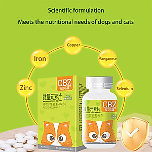 Trace Elements Tablets for Dogs, Effective Against Coprophagia and Unwanted Eating Habits