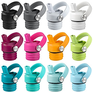 RRegeny Straw Lid fits Hydro Flask Standard Mouth, 21 24 oz, Sports Flex Cap Water Bottle Accessories Replacement Top