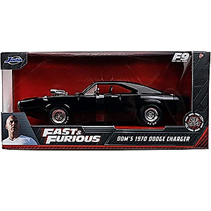 Jada Toys FF9 DOMS 1327 Dodge Charger 1/24 Vehicle, Black