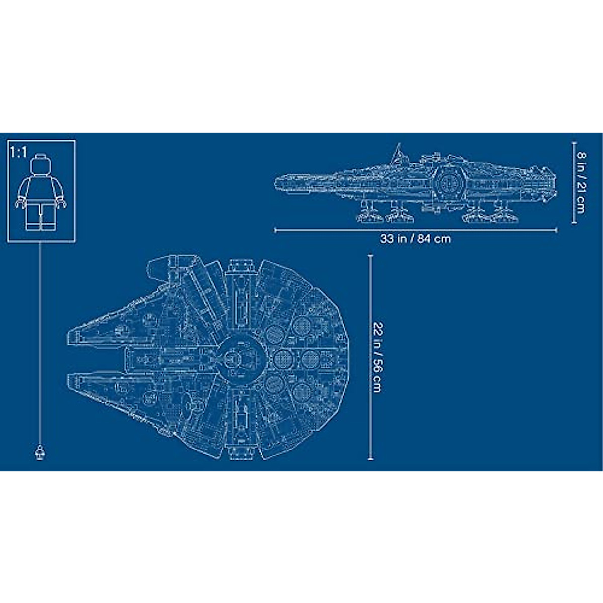 LEGO Star Wars Ultimate Millennium Falcon 75192 - Expert Building Set and Starship Model Kit, Movie Collectible, Featuring Classic Figures and Han Solo's Iconic Ship, Best Gift for Adults