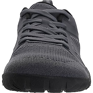 WHITIN Men's Trail Running Shoes Barefoot Minimalist Zero Drop Size Cross Training Walking Fitness Lightweight Outdoor Hiking Dark Grey 45