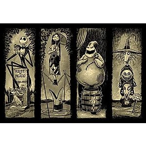 SaNavie Haunted Mansion Nightmare Before Christmas Stretching Room World Vintage signage for Home Garage Decor Gifts metal tin sign 6x8 Inch