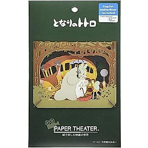 ensky My Neighbor Totoro in a A Mysterious Encounter with Totoro, Paper Theater (PT-047) - Official Studio Ghibli Merchandise