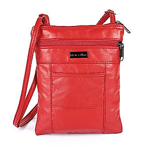 Marcellino Astrid Women's Crossbody Bag … (Red)