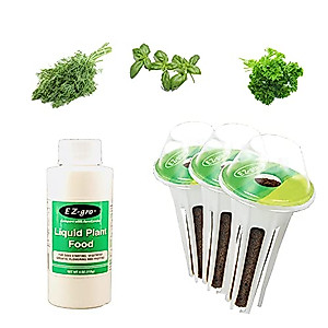 EZ-gro Gourmet Herb Seed Pod Kit (3 Pod) Compatible with Aerogarden Seed Pod Kit - Pre-Seeded Seed Pods