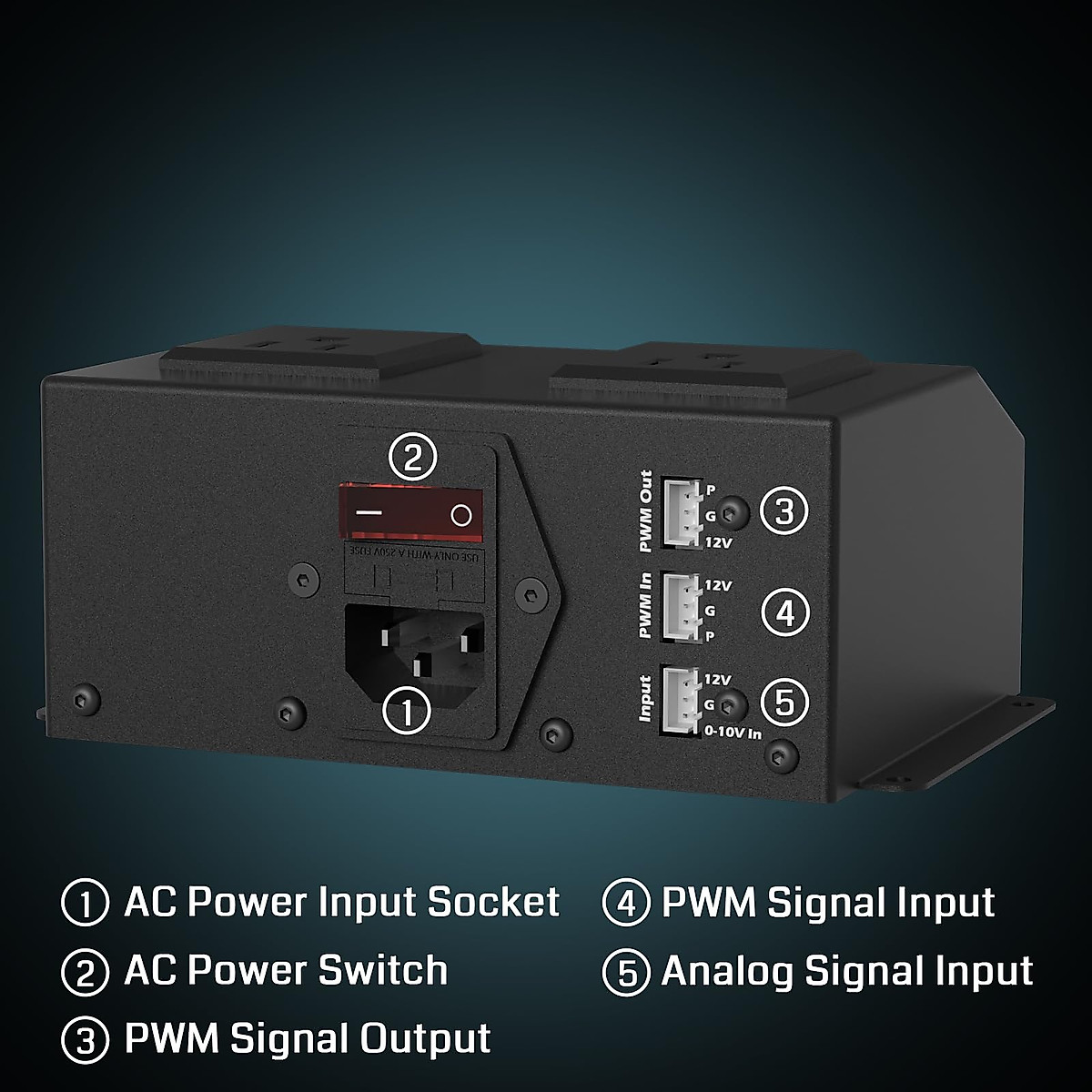 Genmitsu iMaticBox Relay Module Switch for CNC Milling Machines, 12VDC Smart PWM Signal Control Relay Switch for Connecting Cutters, Lasers and Dust Collectors