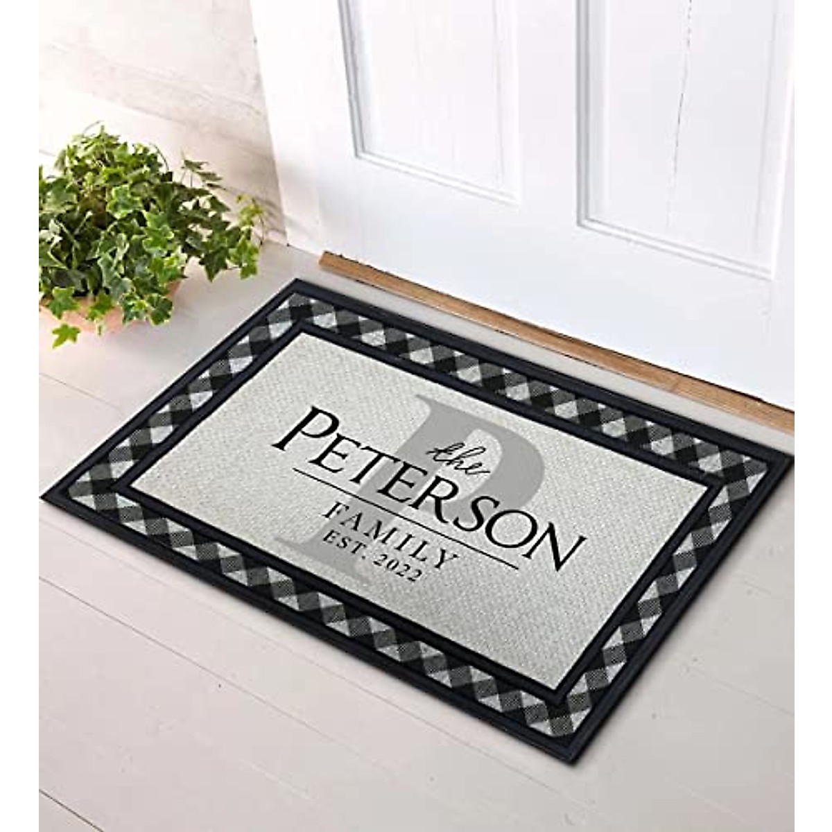 Personalized Monogram 18" x 30" Custom Doormat Door Mat For Front Door