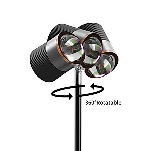 Flymuda LED Desk Lamp with Sunset Lamp, Pen Holder, Led Reading Lamp with 3 Color Modes, 360° Rotation, Battery Operated, Touch Control, Sunset Night Light & Desk Lamp 2 in 1 for Home Office - Black