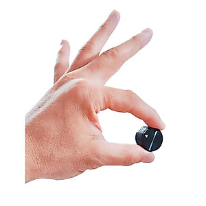 Szliyands 2 Pack Aluminum Rotary Electronic Control Potentiometer Knob,for 0.23'' Diameter Shaft, 0.98'' Dia, 0.61'' H, Guitar Knob, Audio knob, Volume Control Knob(Black)