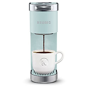 Keurig K-Mini Plus Coffee Maker, Single Serve K-Cup Pod Coffee Brewer, 6 to 12 oz. Brew Size, Stores up to 9 K-Cup Pods, Misty Green (Renewed)