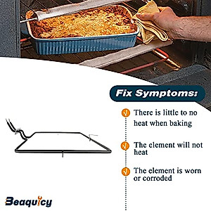 Beaquicy W10779716 Oven Bake Element - Replacement for Whirlpool Kitchen-Aid May-tag Range Ovens