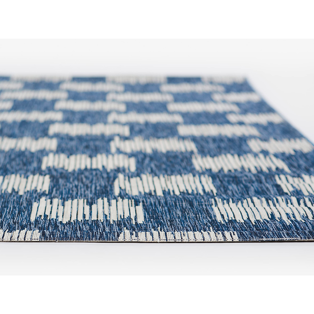 Novogratz by Momeni Villa Turin Blue Indoor/Outdoor Area Rug 2' X 10' Runner