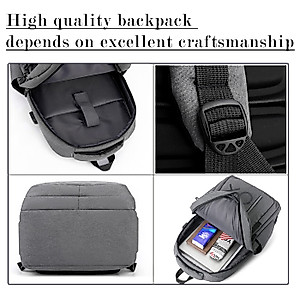 YB-OSANA Game Cosole Backpack Travel Bag Travel Carrying Case for PS5/PS4 Console and Accessories (Grey)