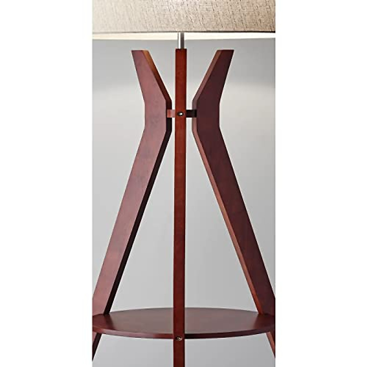 Adesso 3471-15 Bedford 59.5" Floor Lamp, Smart Outlet Compatible , Brown