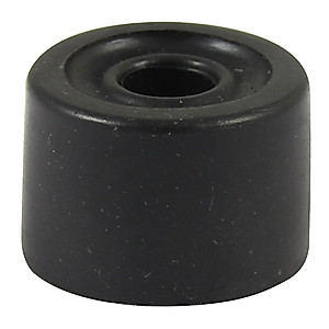 TIMCO PVC Door Stops 21 x 32mm - Black (Pack of 2)