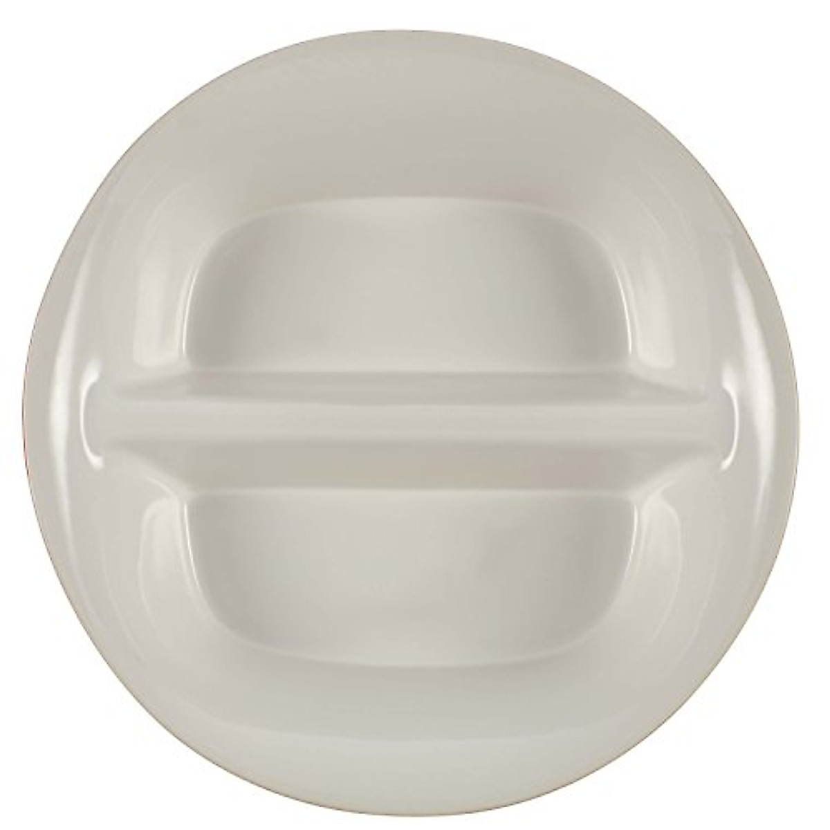 Rachael Ray Dinnerware Round & Square 12-Inch Stoneware Divided Dish, Green