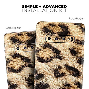 DesignSkinz Real Cheetah Animal Print Protective Vinyl Decal Wrap Skin Cover Compatible with The Samsung Galaxy S20 (Screen Trim & Back Glass Skin)