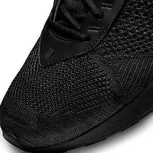 Nike Mens Air Max Flyknit Racer, Black/Black/Anthracite/Black, 9.5 US