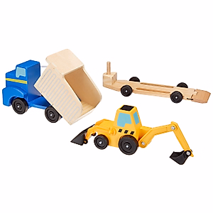 Melissa & Doug Classic Toy Dump Truck & Loader