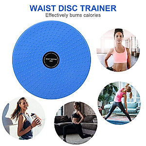 VGEBY Waist Twirl, Waist Disc Trainer Board Ankle Body Aerobic Exercise Fitness Slim Twirl Plate Exercise Gear Weight Loss Foot Massage Plate Strength Training
