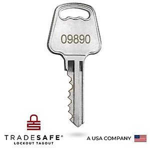 TRADESAFE Lockout Tagout Locks Set - 10 Red Loto Locks, Lockout Locks Keyed Different, 1 Key Per Lock, OSHA Compliant Lock Out Tag Out Padlocks, Safety Padlocks for Electrical Lockout Tag Out Kits