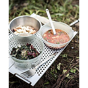 Snow Peak Titanium Fork & Spoon Set - Ultralight & Portable Camping Utensil Set - Durable Titanium Cutlery with Canvas Travel Case