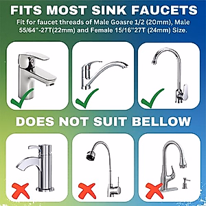 1080°Free Rotating Faucet Extender(, Universal Swivel Robotic Arm Swivel Extension Faucet Aerator with 2 Water Outlet Modes,Brass Faucet Attachment for Kitchen Bathroom Sink(Oil Rubbed Bronze)