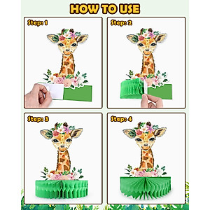 Safari Centerpieces for Tables 10PCS Jungle Baby Shower Decor Zoo Party Animal Theme Birthday Decorations