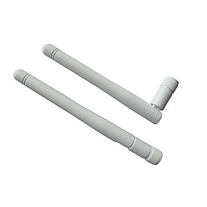 bestkong 2 Pcs 2.4GHz 3dBi Omni WiFi SMA Male Antenna White Color for Wireless Router 11cm