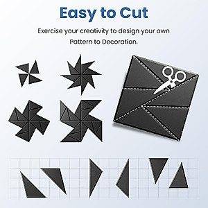 18 pack Acoustic Panels With Self-Adhesive, 12"X 12"X 0.4"Sound Proof Foam Panels, Sound Panels High Density, Soundproof Wall Panels for Home Studio Office-Black