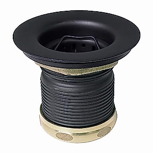 Westbrass Junior Basket Style Bar Sink Strainer, Matte Black, D218-62