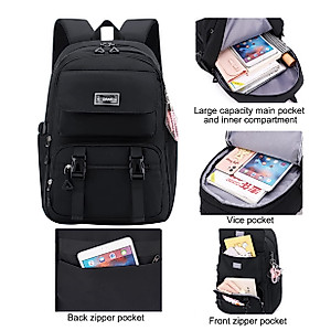 JiaYou Teen Girls Casual Backpack High Middle School Daypack Women Daily Travel Laptop Bag(2# Blue,35 Liters)