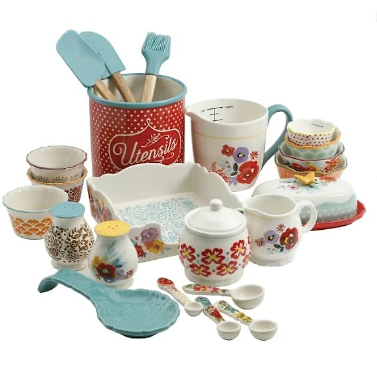 Pioneer Woman Flea Market 25-Piece Pantry Essential Set