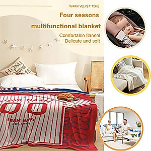 AARONIE 50"x60", Custom Phillies Throw Blanket for Couch Sofa Bed, Personalized MBL Philadelphia Phila Baseball Blanket and Throw, Phillies Gifts for Men