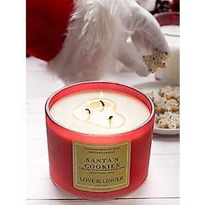 Holiday Candles | Christmas Scented Candles | Luxury Soy & Beeswax Candles for Home | 16 oz. Large Jar Candle | Gingerbread Christmas Cookie Candle | Christmas Candles
