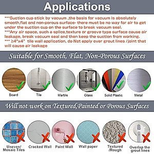 16 Inch Long Suction Grab Bar for Bathroom Indicator Light, Suction Shower Balance Assist Bar Support Rail Helping Handle for Tub Elderly Seniors Handicap Strong Suction Bathtub Grips Non Slip Sticker