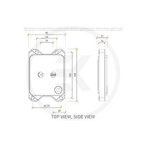 Waterblock CPU Ekwb EK-Quantum Magnitude sTR4 (Noir/Cuivre)