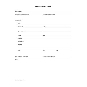 BookFactory Lab Notebook/Laboratory Notebook - 96 Pages (.25" Grid Format) 8 7/8" x 11 1/4", Blue Cover, Smyth Sewn Hardbound (LIRPE-096-LGR-A-LBT1-R)