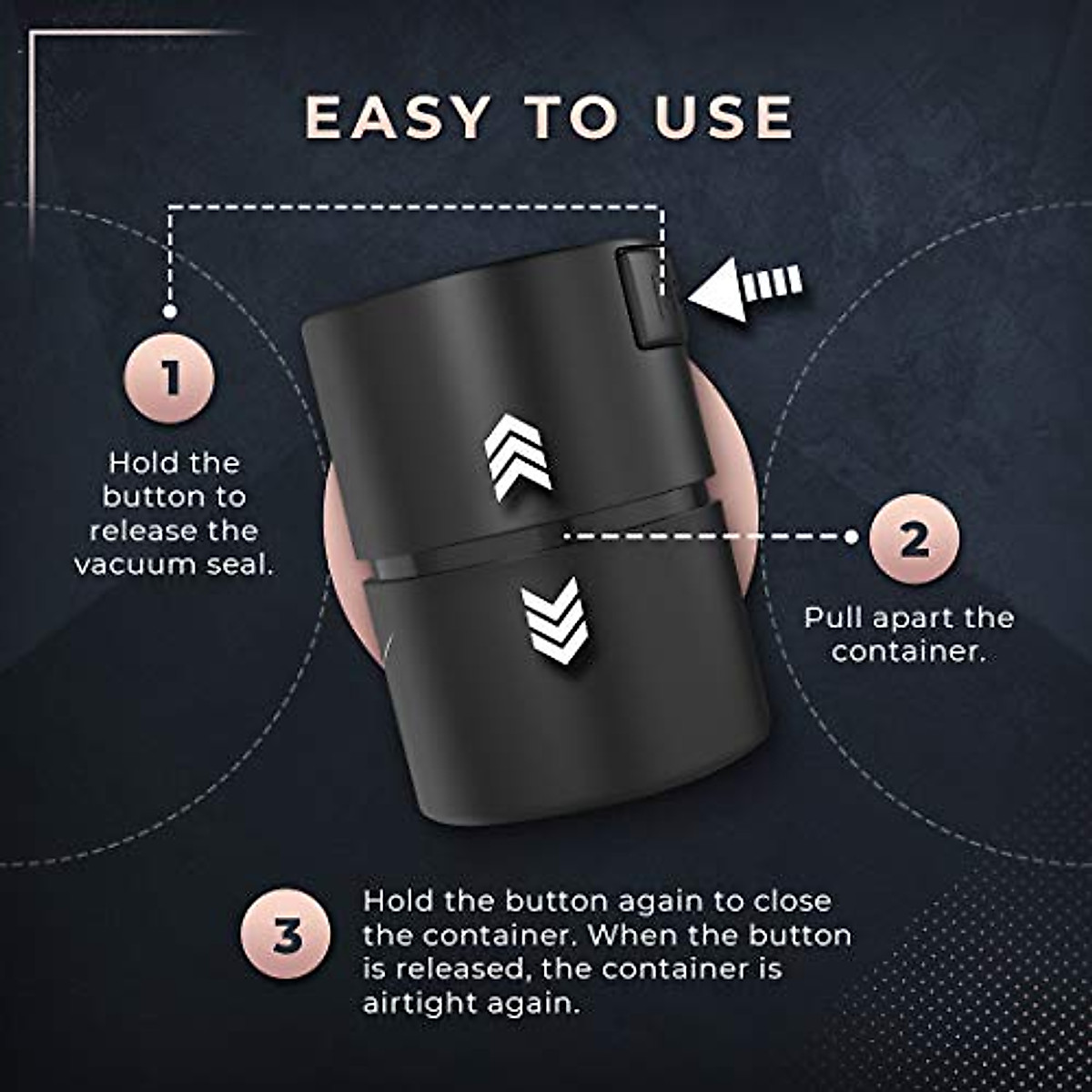 Lash Glue Holder Storage Container For Eyelash Extensions Adhesive & 100 Mascara Brushes | Vacuum Sealed Airtight Jar/Tank/Box/Bottle | Professional Lash & Nail Salon Supplies & Accessories