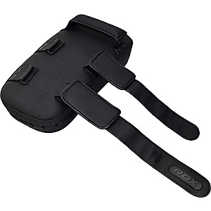 RDX MMA Thai Pad for Target Training, Convex Skin Leather Curved Kickboxing Strike Shield, Coaching Boxing, Muay Thai, Martial Arts, Karate, Taekwondo, Punching