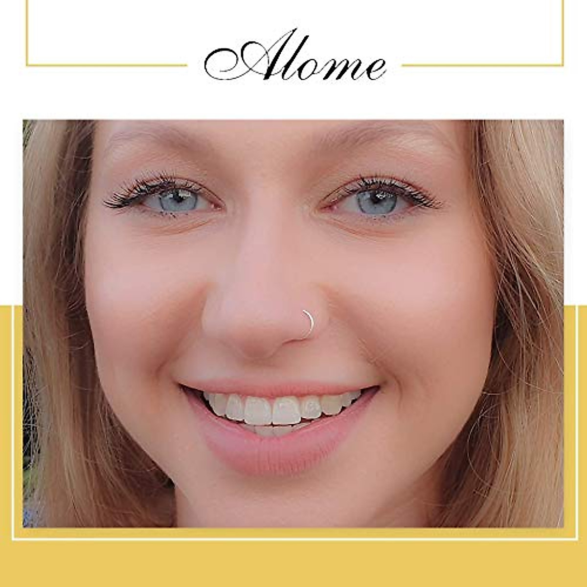 Tiny Silver Nose Ring hoop - 24 gauge snug Nose Hoop thin nose Piercings hoops - nose piercing rings