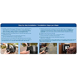 Aquascape 91113 1800 Pond AquaForce 3600 GPH Submersible Pump, Black