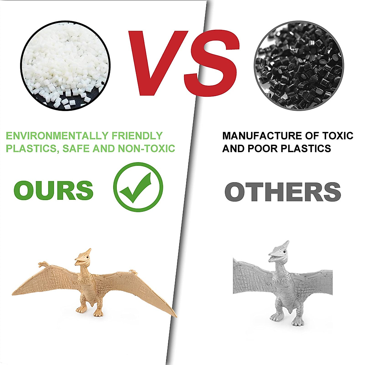 Golden Mini Dinosaur Model Figures Set 8 PCS Dino Action Figure Toys for Kids