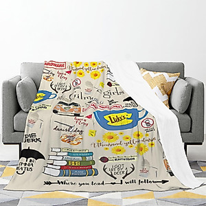 Gilmore Girls Throw Blanket Flannel Blanket Ultra-Soft Fleece Throw Blanket Suitable for All Seasons Couch Bed Living Room 60x50 Inch