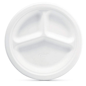 Chinet 10-3/8 Dinner Compartment Plates - 165 Count