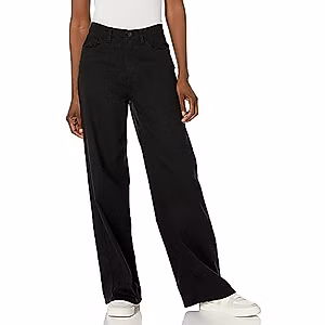 Unionbay Women's Sloane Stretch Twill Wide Leg Pant, Black, 13