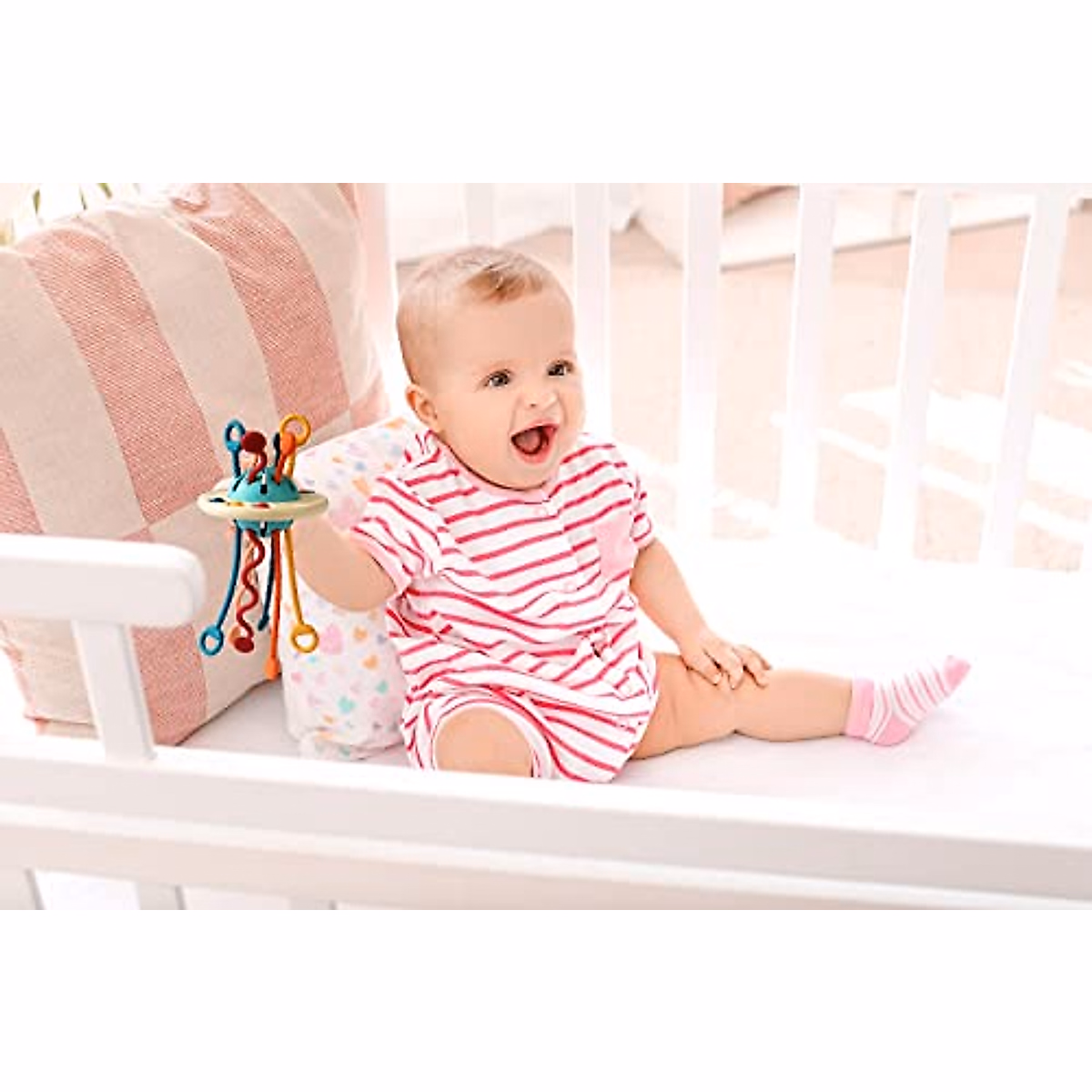 ReeRaa Montessori Toys, Baby Toys 6 to 12 Months, Baby Sensory Toys, Baby Travel Toys, Baby Stress Relief Toys fine Motor Skills Toys 18m + Gifts (Blue)